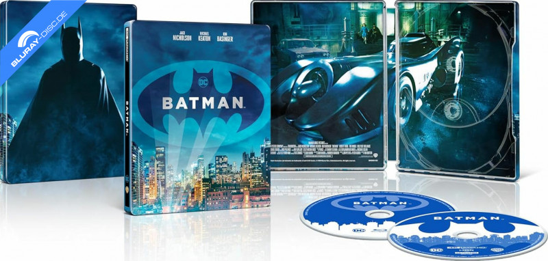 Batman 1989 4K - Limited Edition Steelbook 4K UHD + Blu-ray + Digital Copy US Import Blu-ray ...