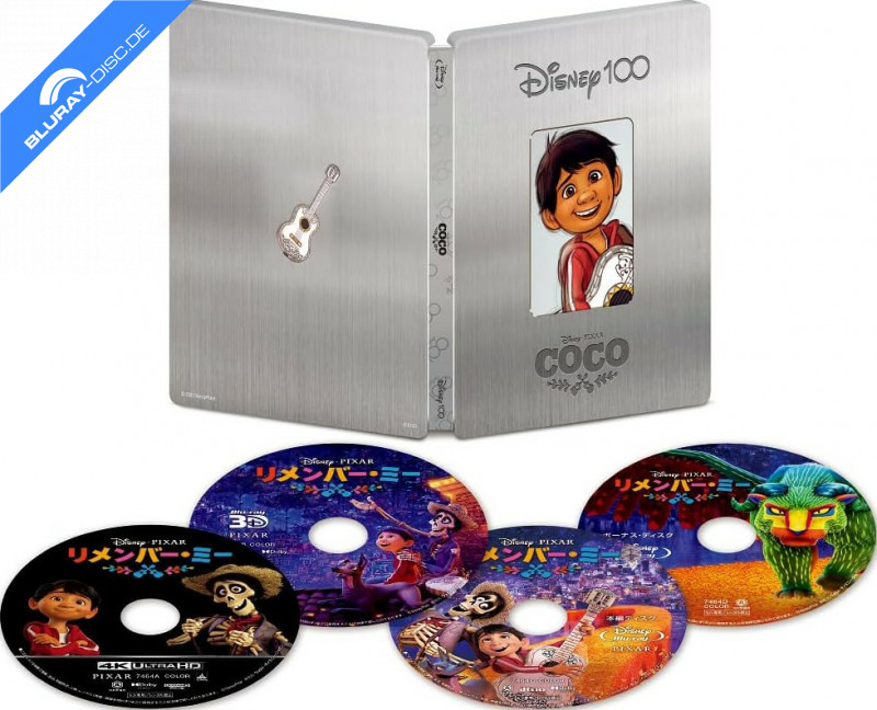 Coco 2017 4K - 100 Years of Disney - Amazon Exclusive Limited Edition Steelbook 4K UHD + Blu-ray ...