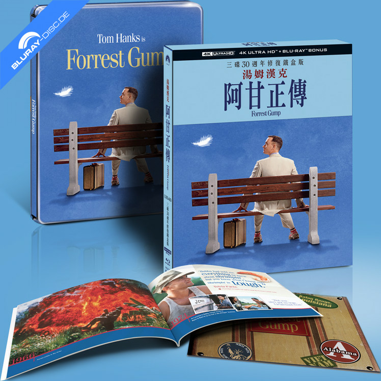 Forrest Gump 4K - Limited Edition Steelbook Fullslip 4K UHD + Blu-ray ...