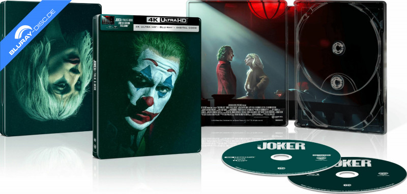 Joker: Folie à Deux 4K - Limited Edition Steelbook 4K UHD + Blu-ray + Digital Copy US Import ...