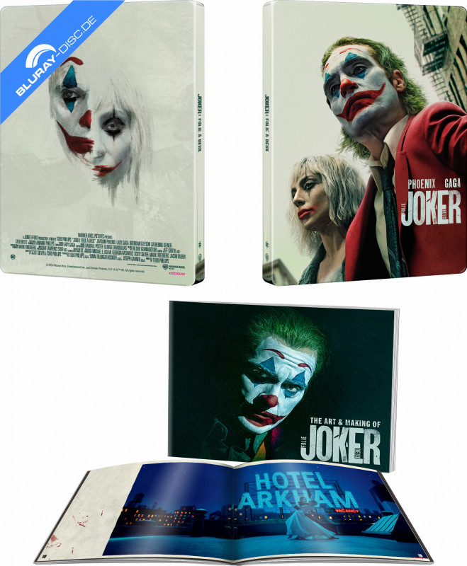 Joker: Folie à Deux 4K - Limited Edition Cover B Steelbook 4K UHD + Blu-ray KR Import ohne dt ...