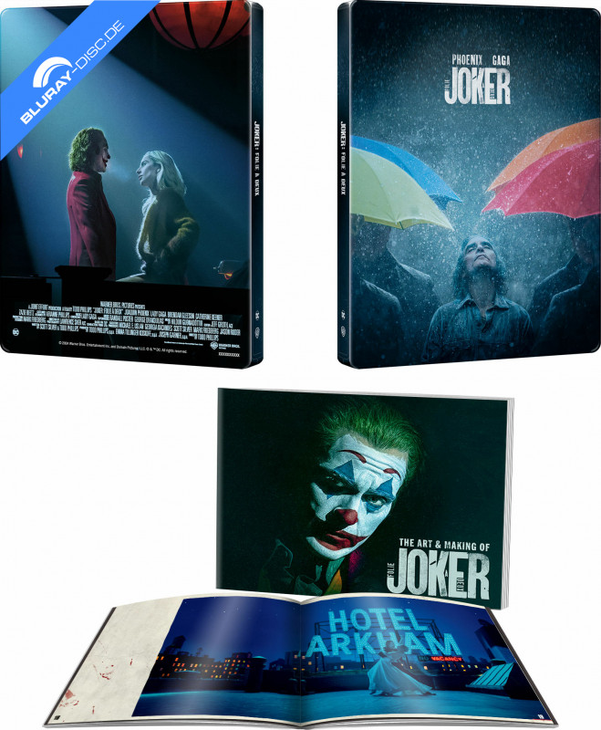 Joker: Folie à Deux 4K - Limited Edition Cover C Steelbook 4K UHD + Blu-ray KR Import ohne dt ...