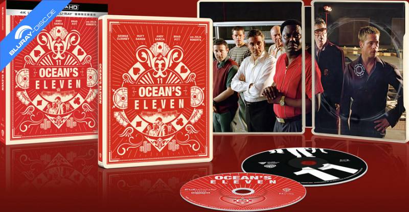 Ocean's Eleven 2001 4K - Limited Edition Fullslip Steelbook 4K UHD + Blu-ray TW Import Blu-ray ...