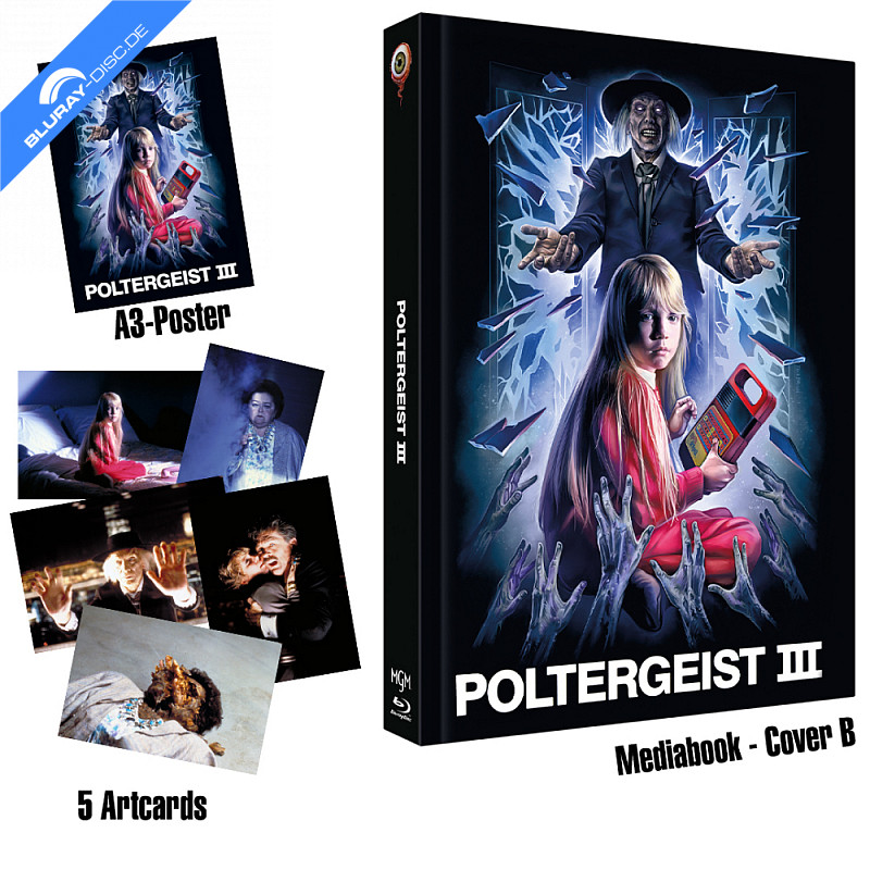 Poltergeist III - Die dunkle Seite des Bösen 2K Remastered Limited Mediabook Edition Cover B Blu ...