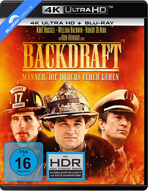 Backdraft - Männer, die durchs Feuer gehen 4K 4K UHD + Blu-ray Blu-ray - Film Details