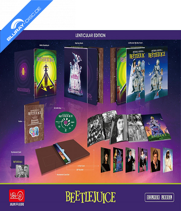 Beetlejuice 4K - HDzeta Exclusive Silver Label Limited Edition Lenticular Fullslip Steelbook 4K ...