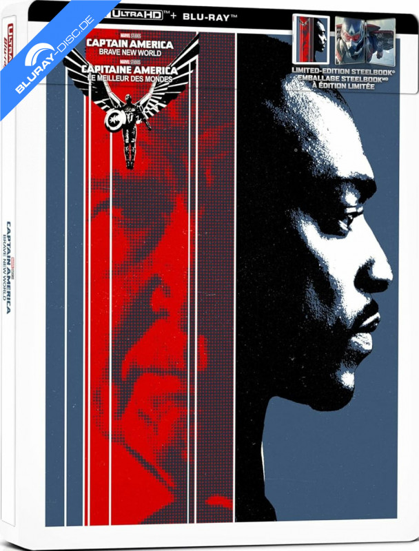 Captain America: Brave New World 4K - Limited Edition Steelbook 4K UHD + Blu-ray CA Import ohne ...