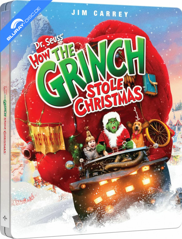 Dr. Seuss' How the Grinch stole Christmas 4K - 25th Anniversary Limited Edition Steelbook 4K UHD ...