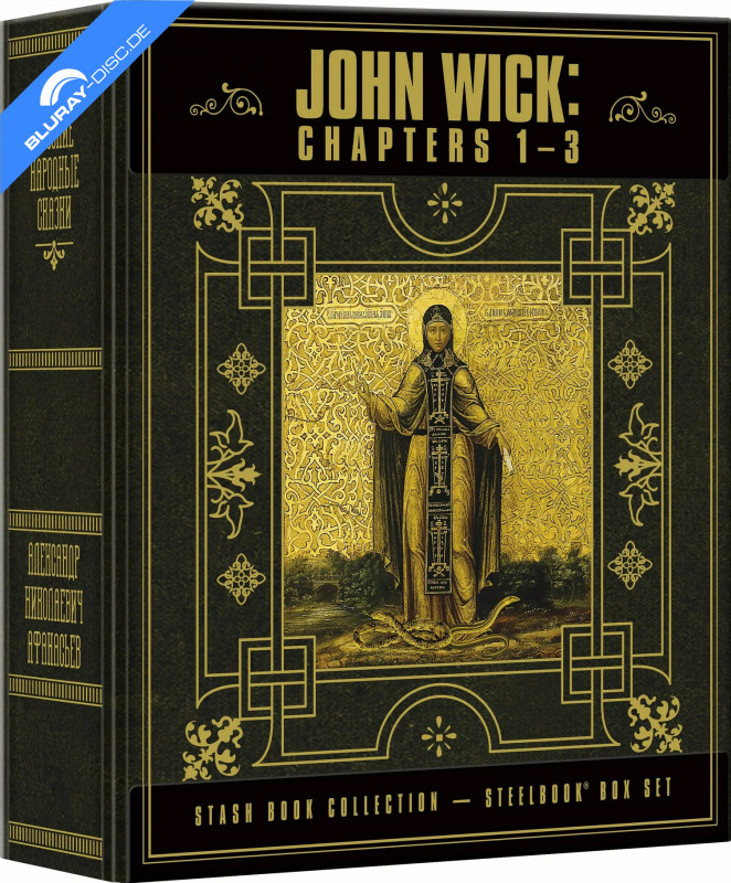 John Wick 1-3 Stash Book Collection 4K - Best Buy Exclusive Limited Edition Steelbook - Box Set ...