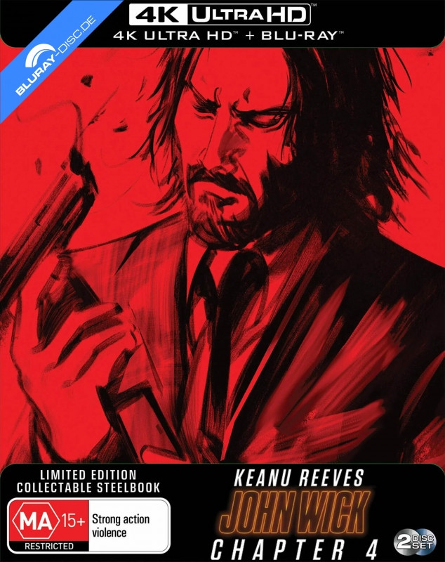 John Wick: Chapter 4 2023 4K - JB Hi-Fi Exclusive Limited Edition Steelbook 4K UHD + Blu-ray AU ...
