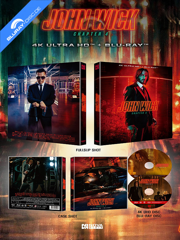 John Wick: Chapter 4 2023 4K - Novamedia Exclusive Plain Edition Fullslip 4K UHD + Blu-ray KR ...