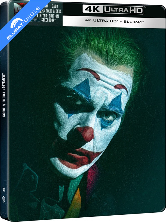 Joker: Folie à Deux 4K - Limited Edition Cover A Steelbook 4K UHD + Blu-ray HK Import ohne dt ...