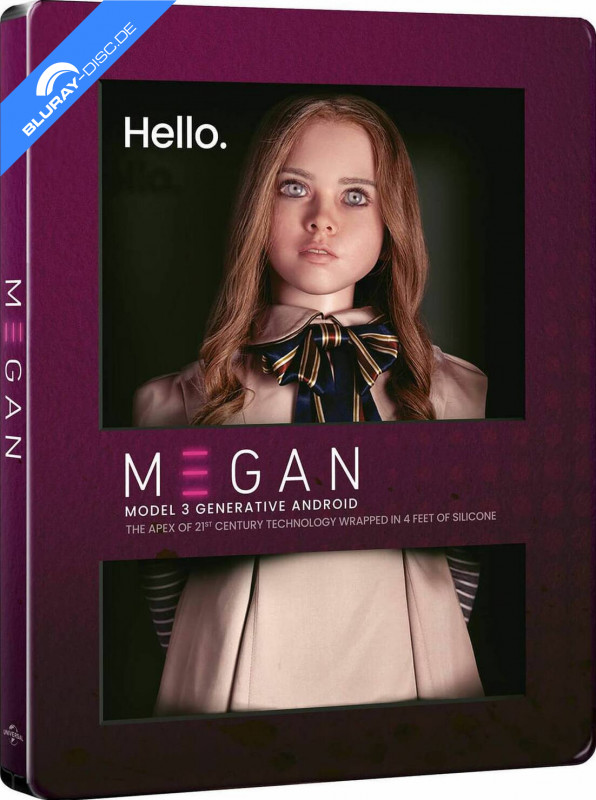 M3GAN - Theatrical and Unrated Cut 4K - Limited Edition Steelbook Neuauflage 4K UHD + Blu-ray ...