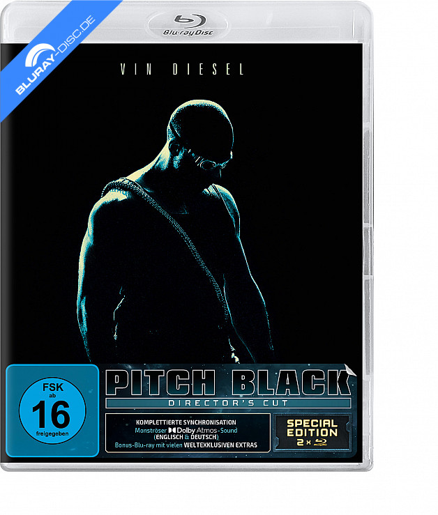 Pitch Black: Planet der Finsternis Director's Cut Blu-ray + Bonus Blu-ray Blu-ray - Features