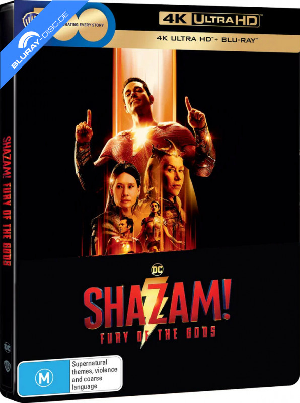 Shazam! Fury of the Gods 4K - JB Hi-Fi Exclusive Limited Edition Steelbook 4K UHD + Blu-ray AU ...