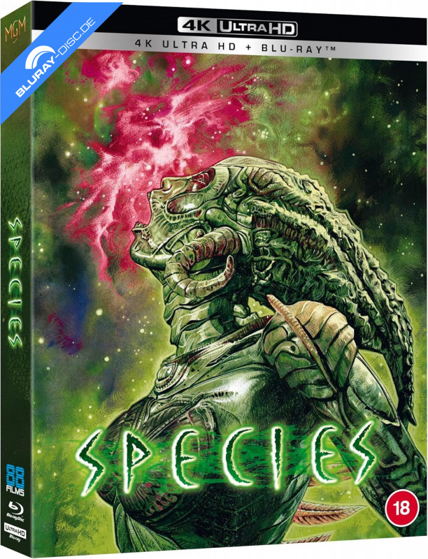 Species 1995 4K - Limited Collector's Edition Fullslip 4K UHD + Blu-ray UK Import ohne dt. Ton ...
