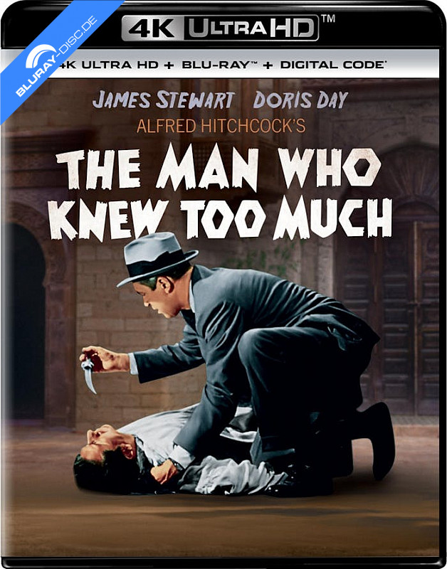 The Man Who Knew Too Much 1956 4K 4K UHD + Blu-ray + Digital Copy US ...
