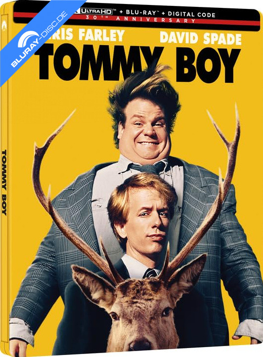 Tommy Boy 1995 4K - 30th Anniversary - Limited Edition Steelbook 4K UHD + Blu-ray + Digital Copy ...