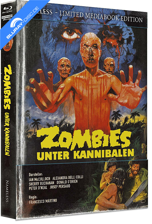 Zombies unter Kannibalen 4K Wattierte Limited Mediabook Edition Cover F 4K UHD + 2 Blu-ray ...